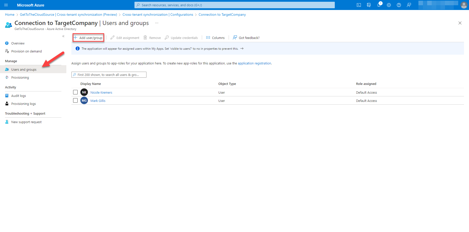 Azure Active Directory | Cross tenant synchronization - GetToTheCloud Azure Active Directory | Cross tenant synchronization - GetToTheCloud