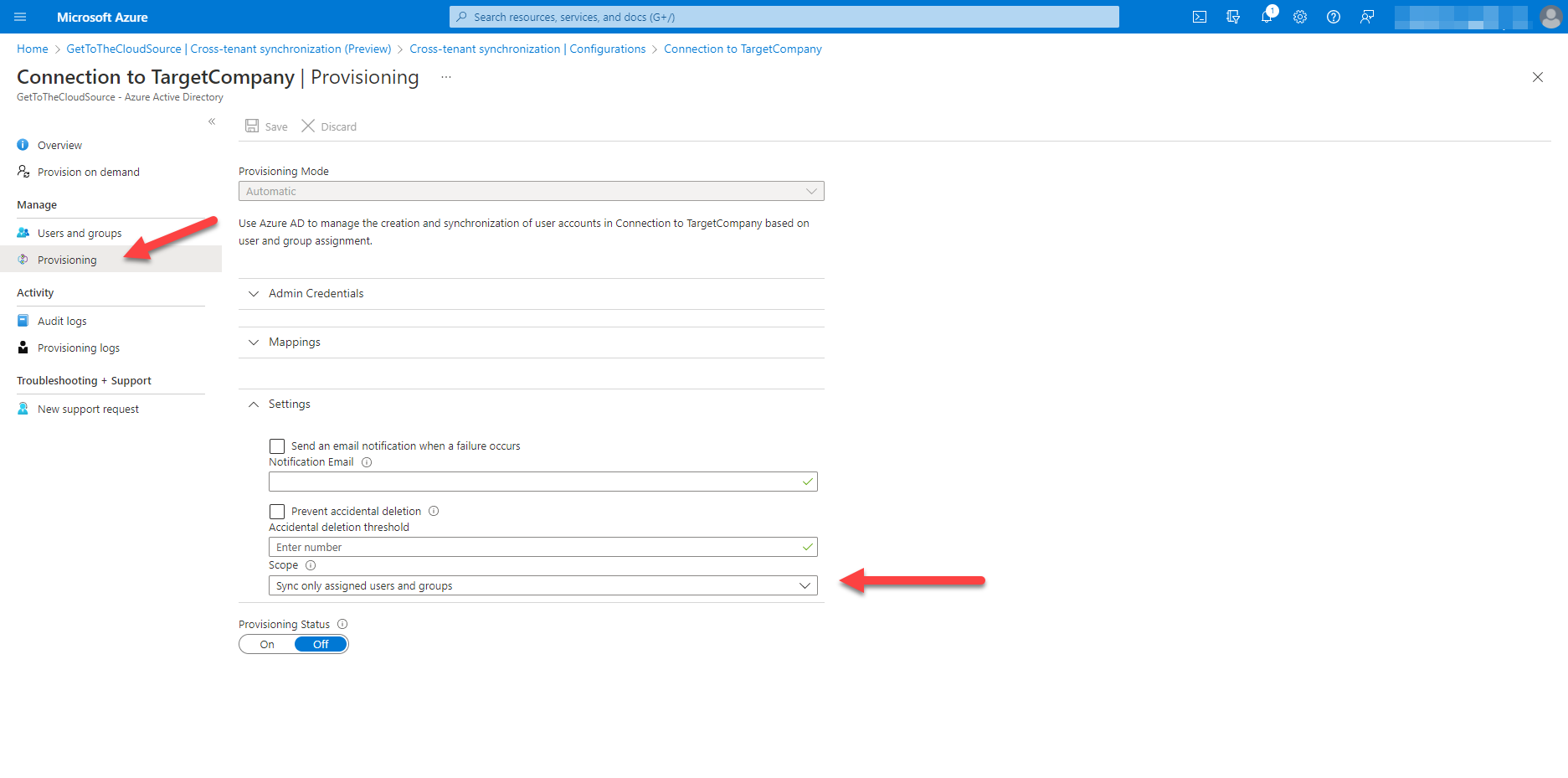 Azure Active Directory | Cross tenant synchronization - GetToTheCloud