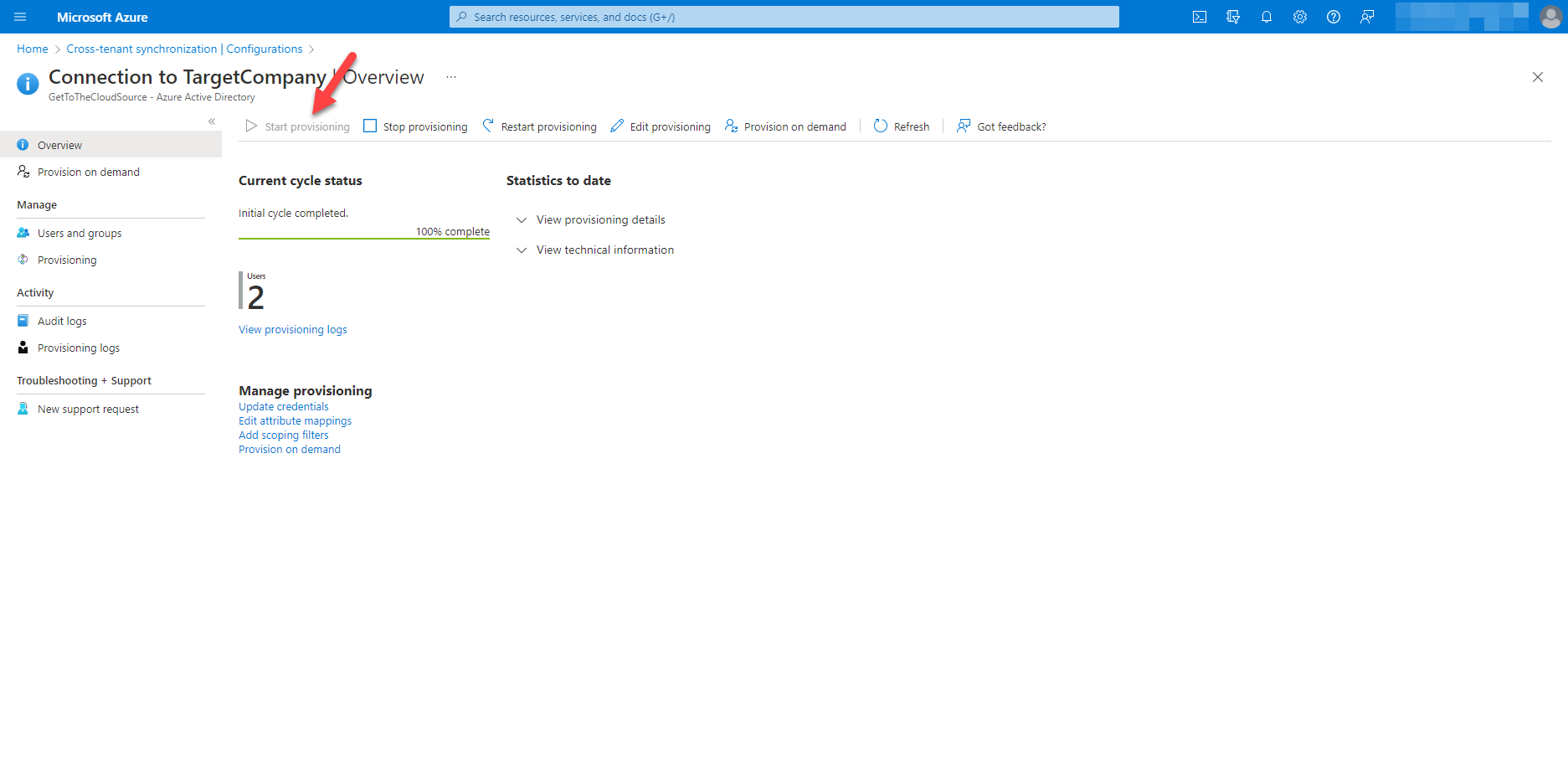 Azure Active Directory | Cross tenant synchronization - GetToTheCloud