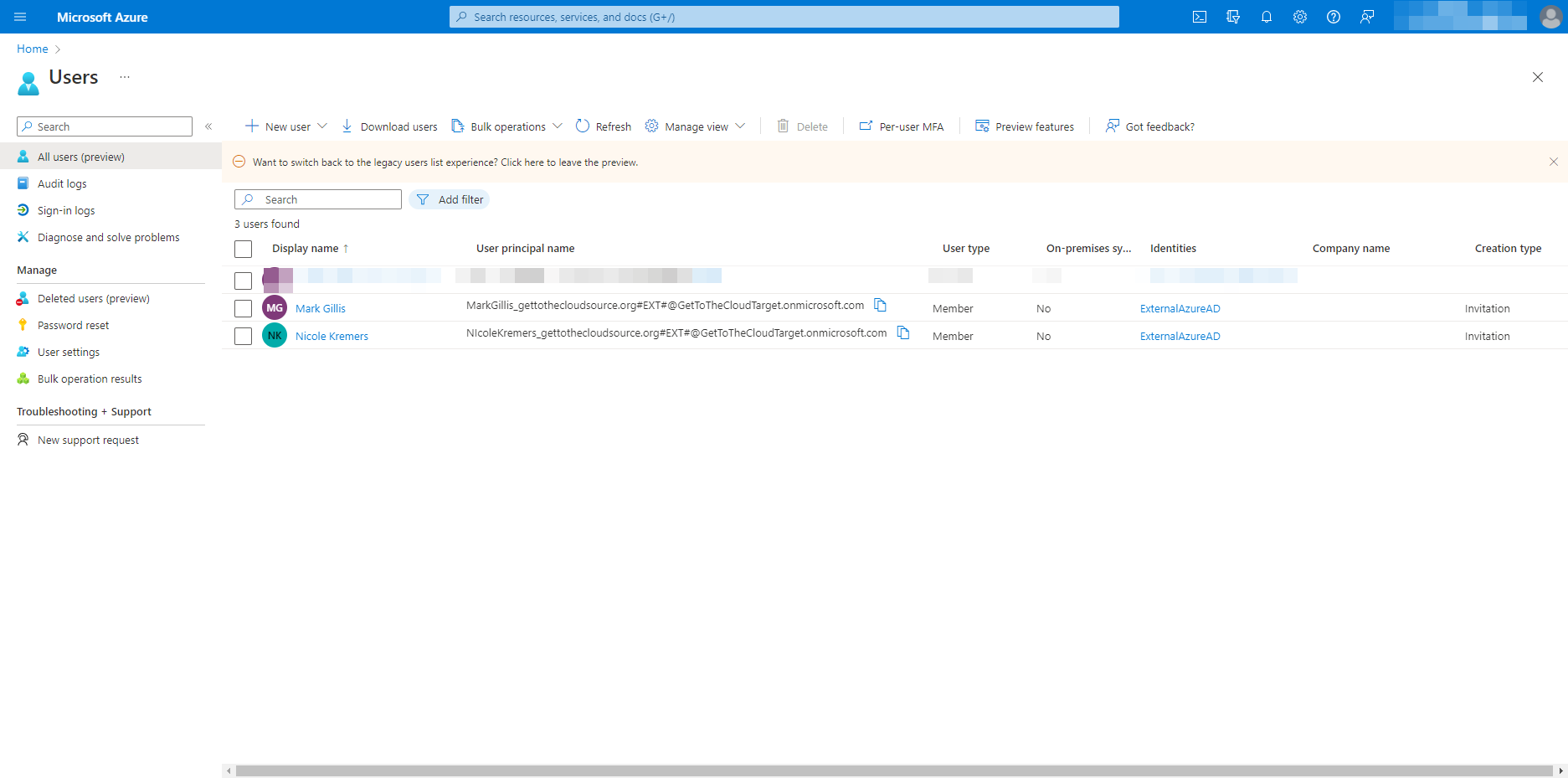 Azure Active Directory | Cross tenant synchronization - GetToTheCloud