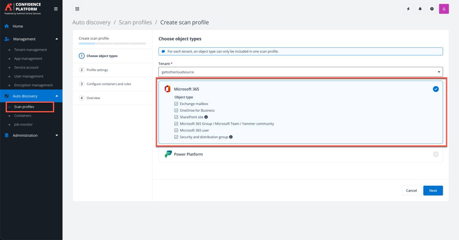 M365 Tenant to Tenant | AvePoint Fly - GetToTheCloud